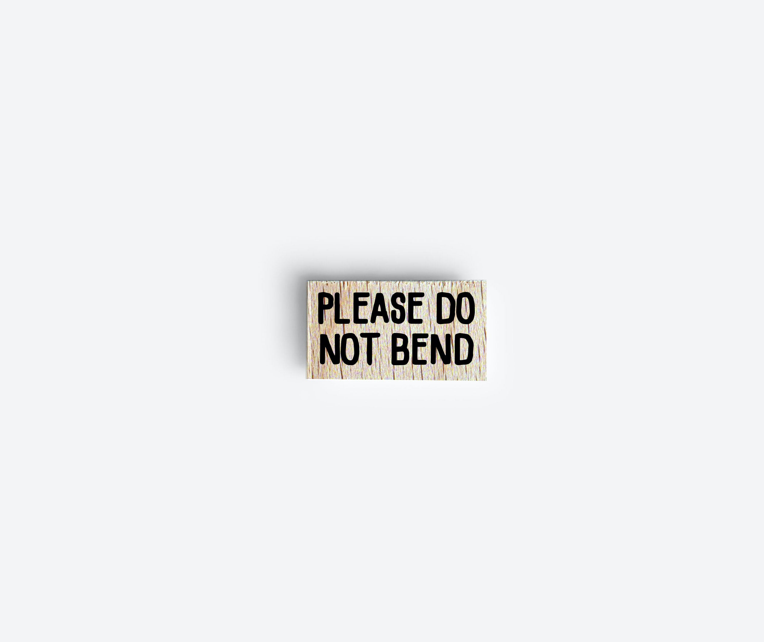 Please Dont Bend Small Please Do Not Bend Stamp By Paper Sushi
